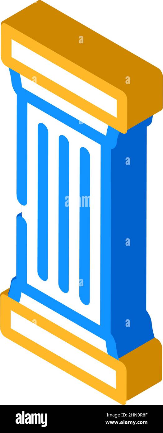 columns and posts isometric icon vector illustration Stock Vector Image ...