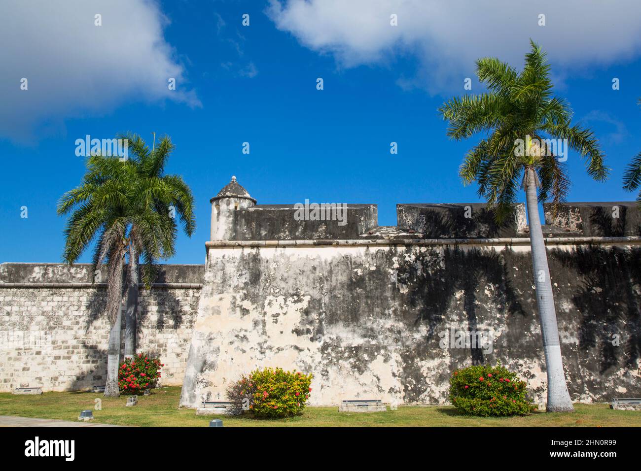 Fortified Colonial Wall, Old Town, UNESCO Site, San Francisco de ...