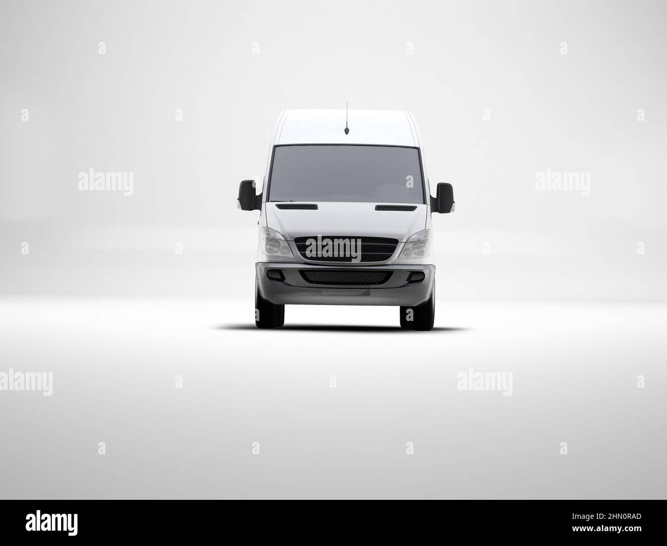Panel Van Mockup 3D Rendering Stock Photo - Alamy