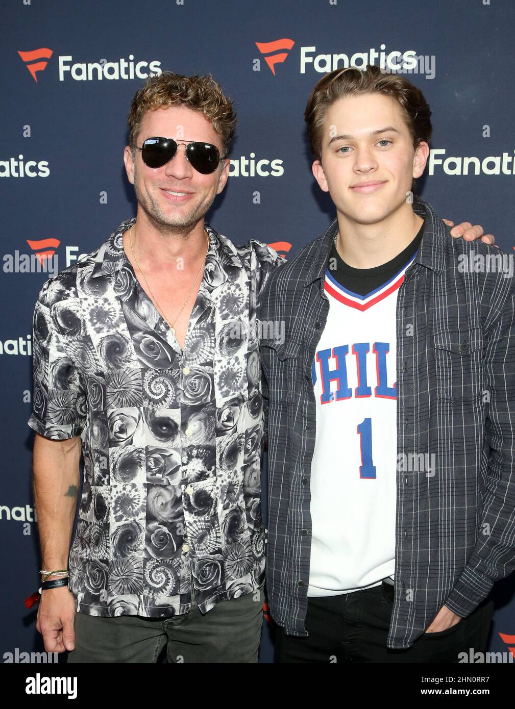 CULVER CITY, CA - FEBRUARY 12- Ryan Phillippe, Deacon Reese Phillippe ...