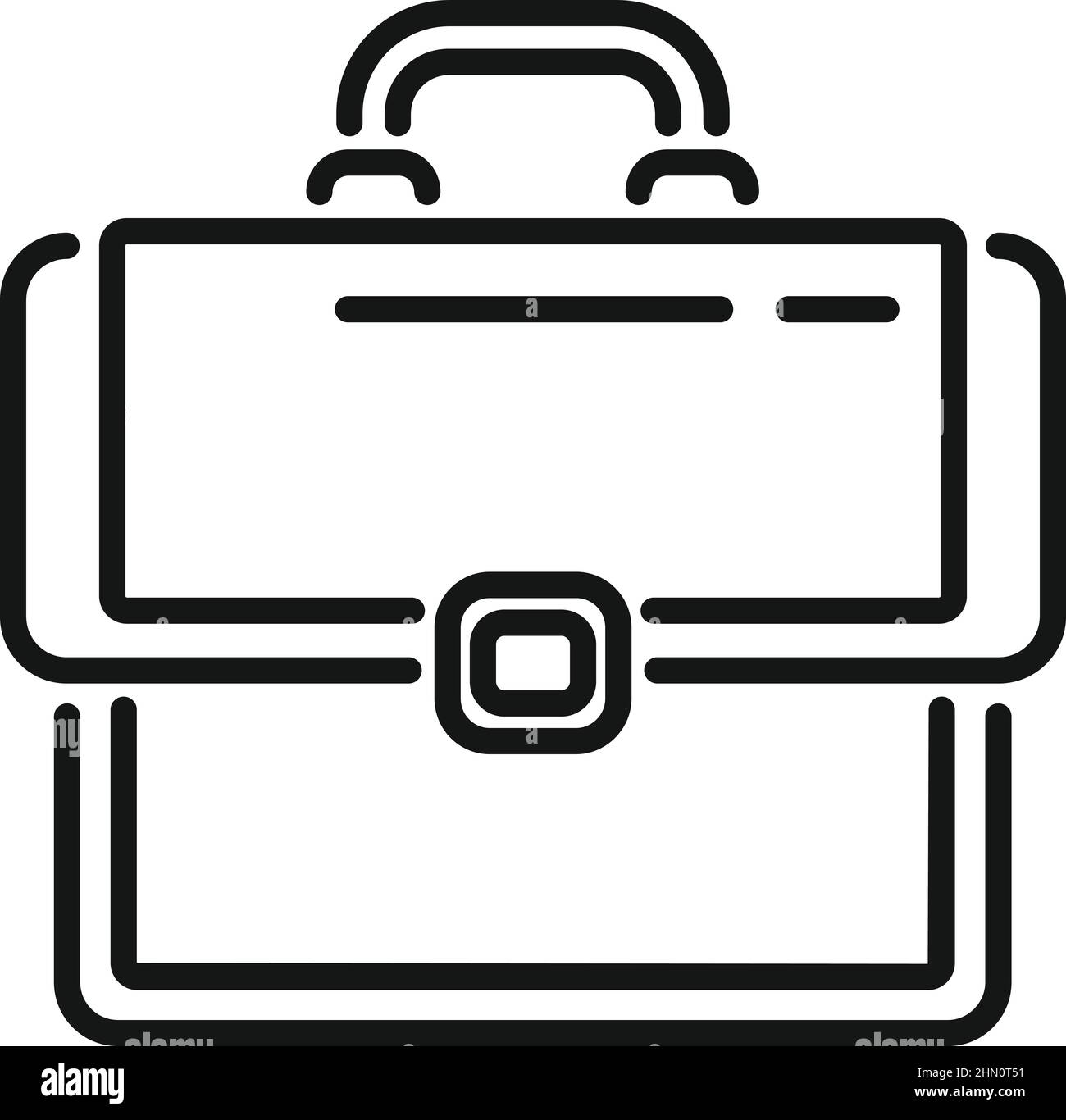 Worker suitcase icon outline Cut Out Stock Images & Pictures - Alamy
