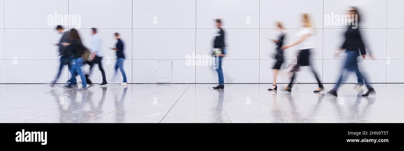 Successful anonymous business people go together towards career Stock ...