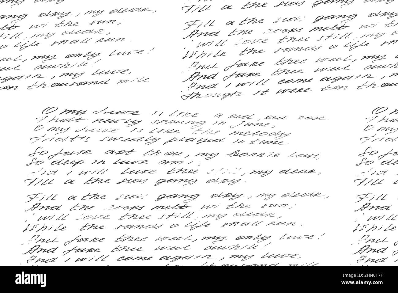 Abstract monochrome text.Vintage background of poems, poetry Stock ...