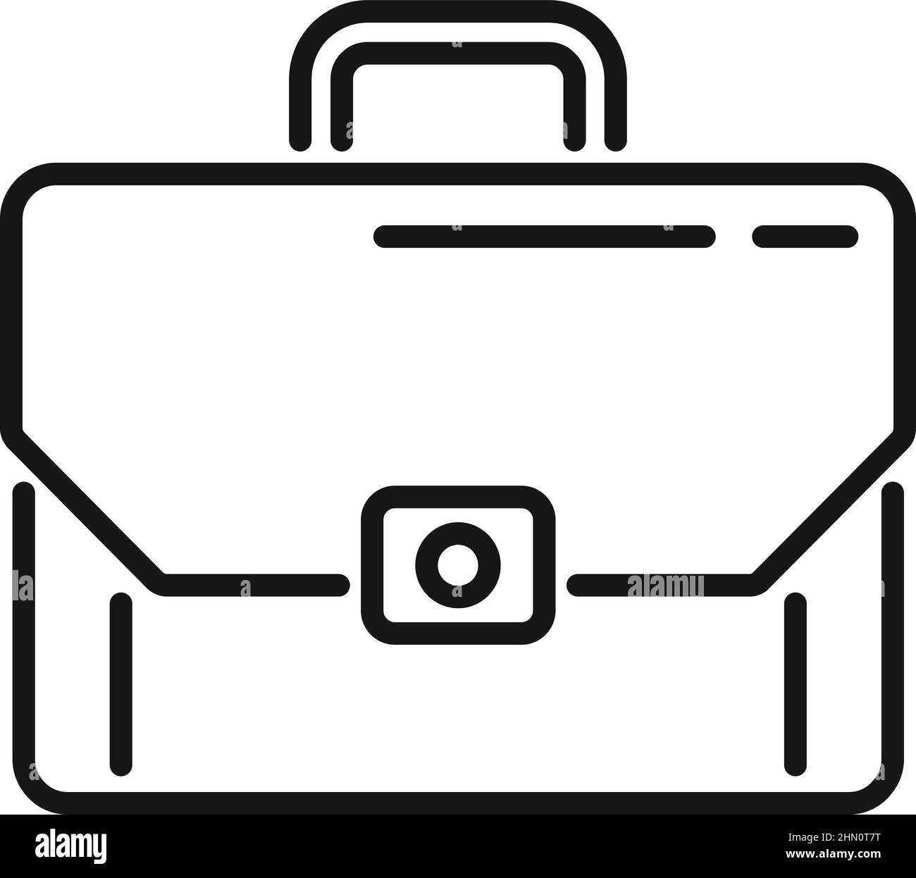 Classic briefcase icon outline Cut Out Stock Images & Pictures - Alamy