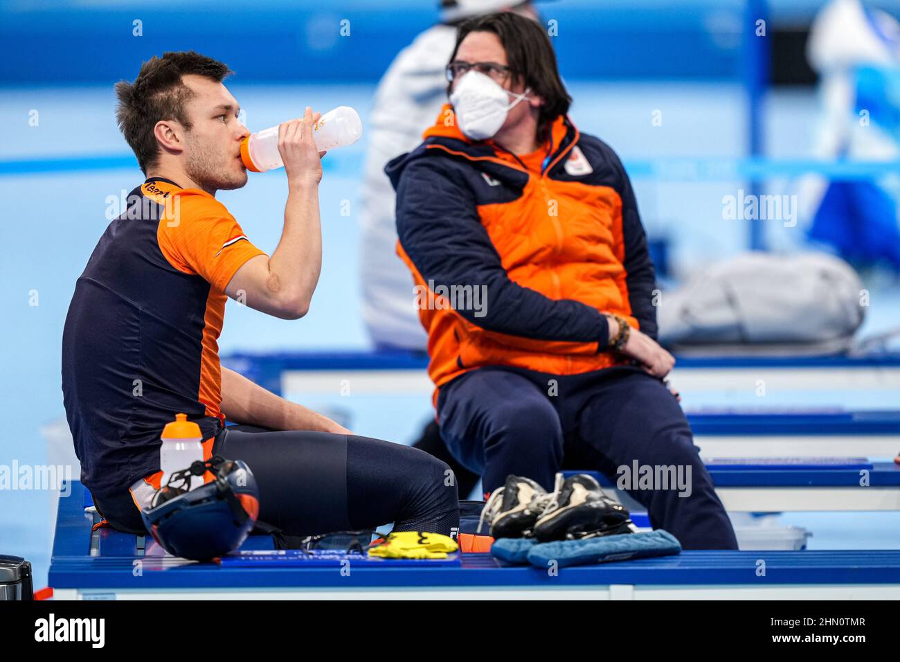 BEIJING, CHINA - FEBRUARY 13: Marcel Bosker of the Netherlands during ...