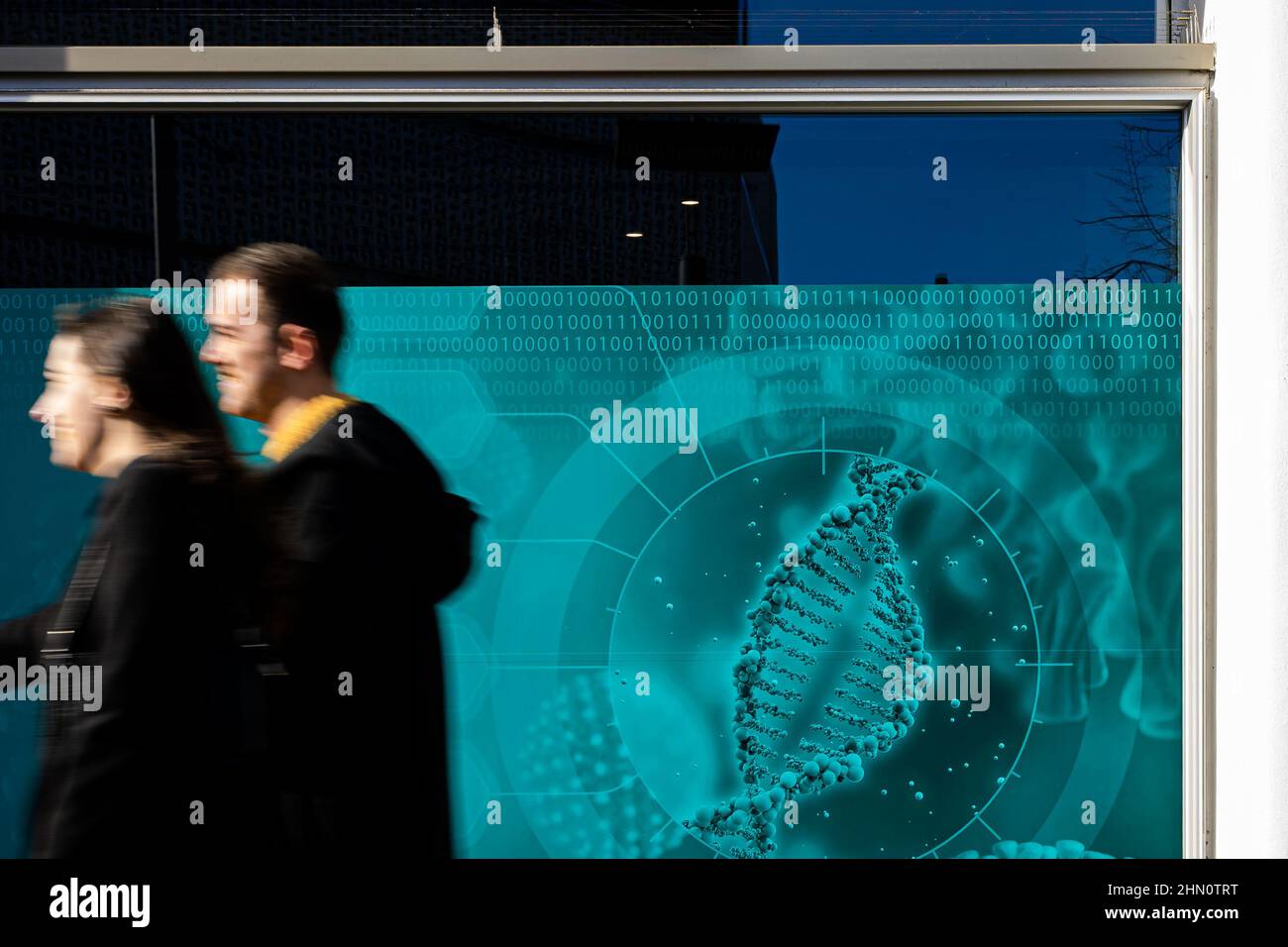 Brunswick, Germany. 13th Feb, 2022. A Corona rapid test center is ...