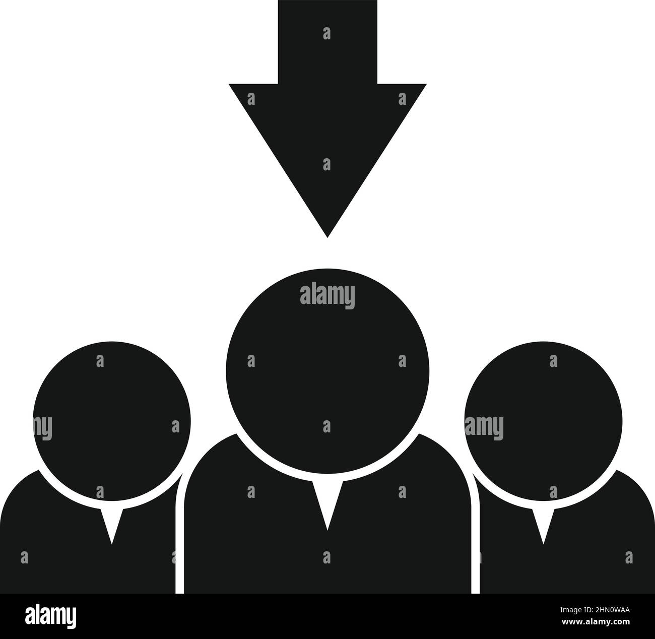 Team work icon simple vector. Success direction Stock Vector Image ...