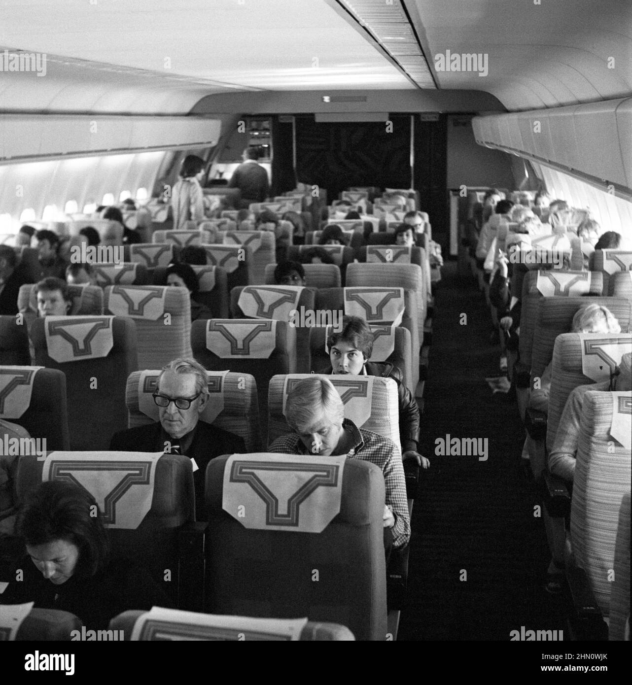 Aircraft cabin 1970s hi-res stock photography and images - Alamy