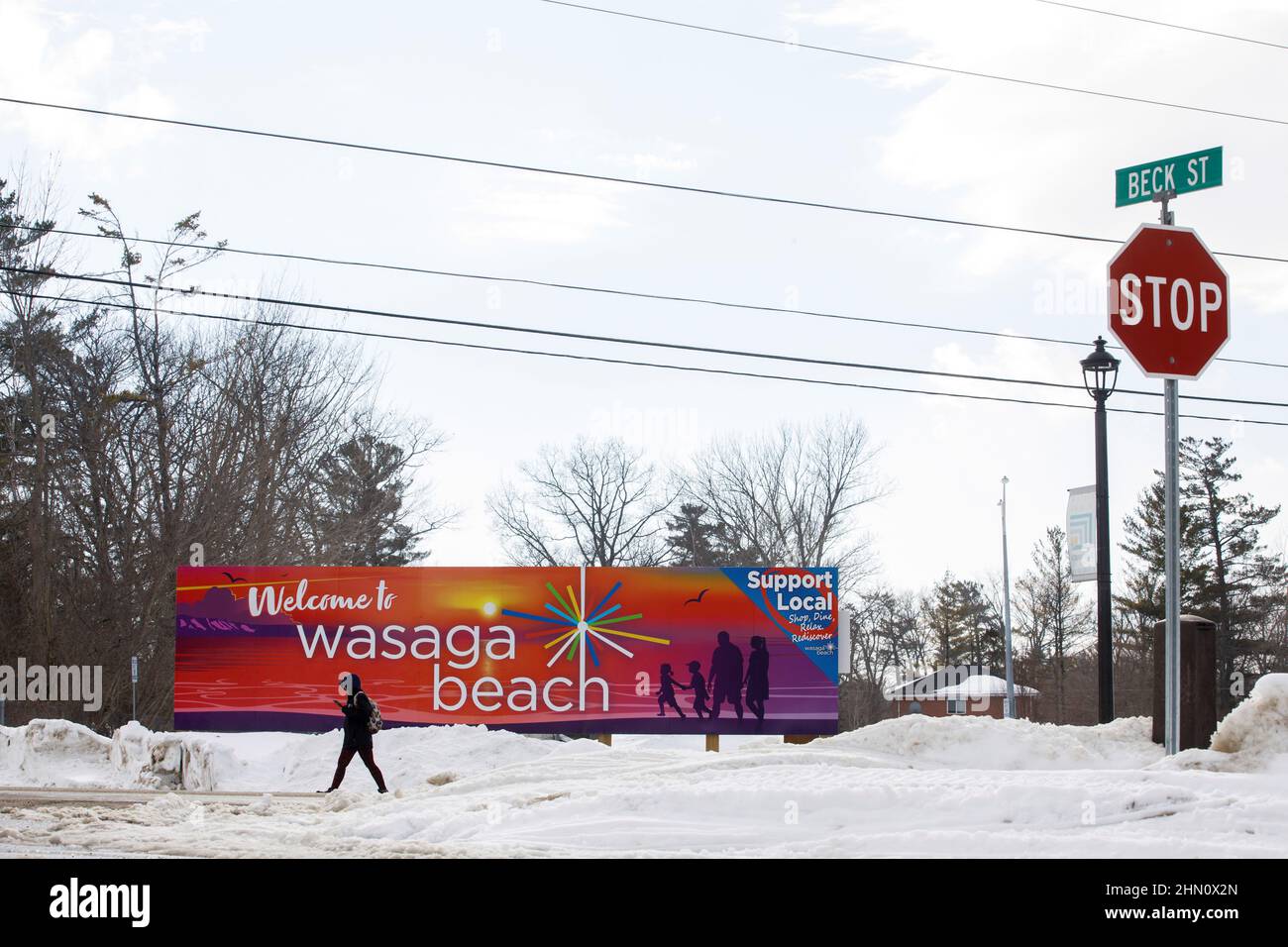 Wasaga beach ontario sign hi-res stock photography and images - Alamy