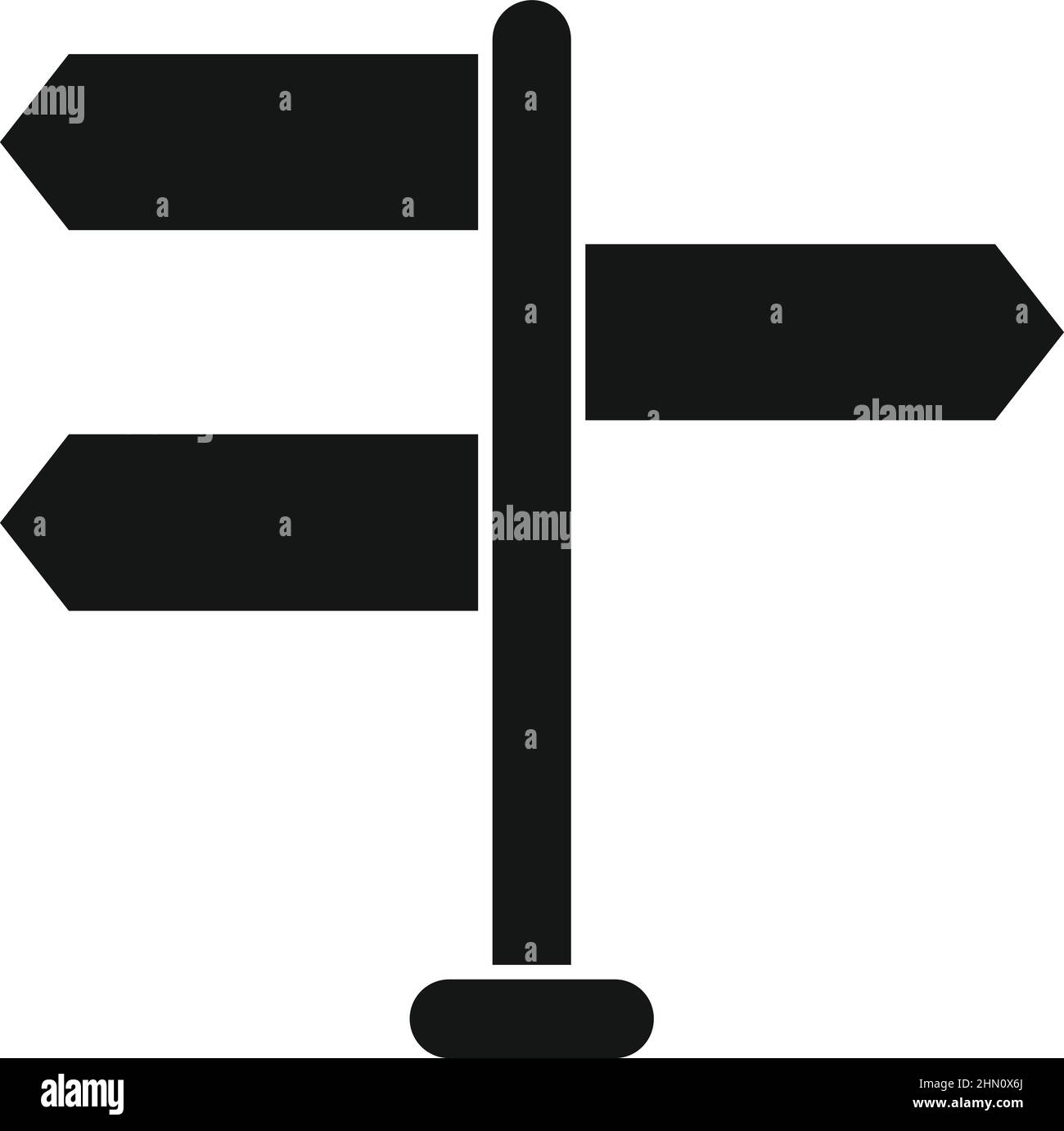 Direction solution icon simple Cut Out Stock Images & Pictures - Alamy