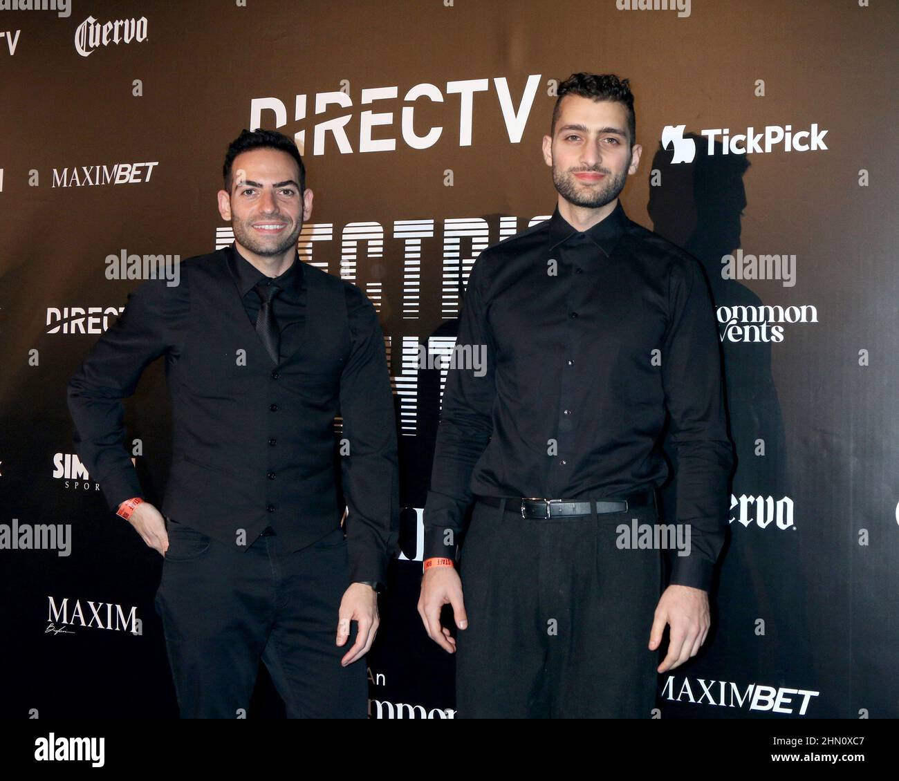 LOS ANGELES - FEB 12: Jerry Gregorio, Lee Petropoulas at the DIRECTV ...