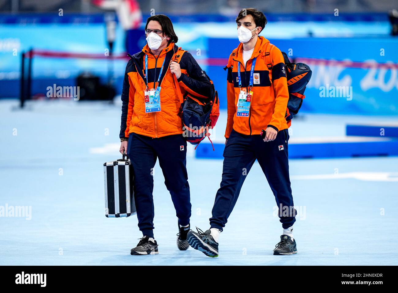 BEIJING, CHINA - FEBRUARY 13: Patrick Roest of the Netherlands during ...