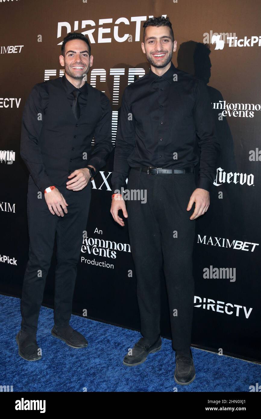 LOS ANGELES - FEB 12: Jerry Gregorio, Lee Petropoulas at the DIRECTV ...