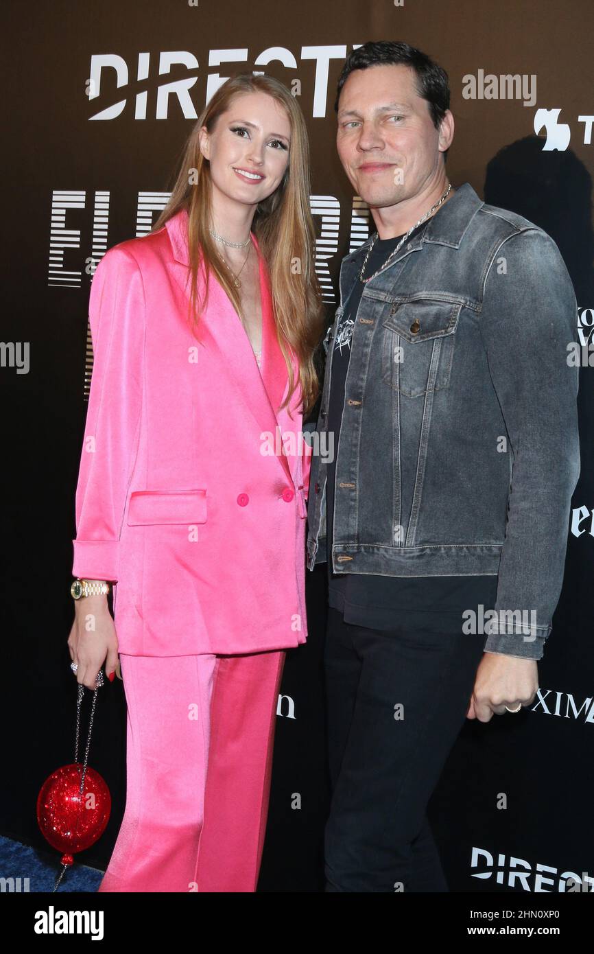 LOS ANGELES - FEB 12: Annika Backes, Tiesto at the DIRECTV Presents ...