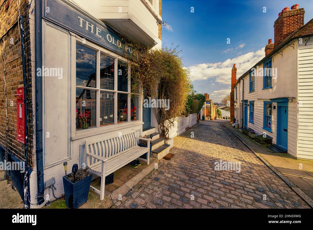 Upnor High Street Medway Kent UK Stock Photo - Alamy