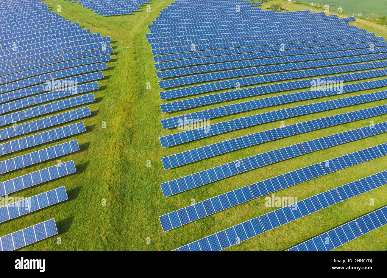 Solar Panel Farm Stock Photo - Alamy
