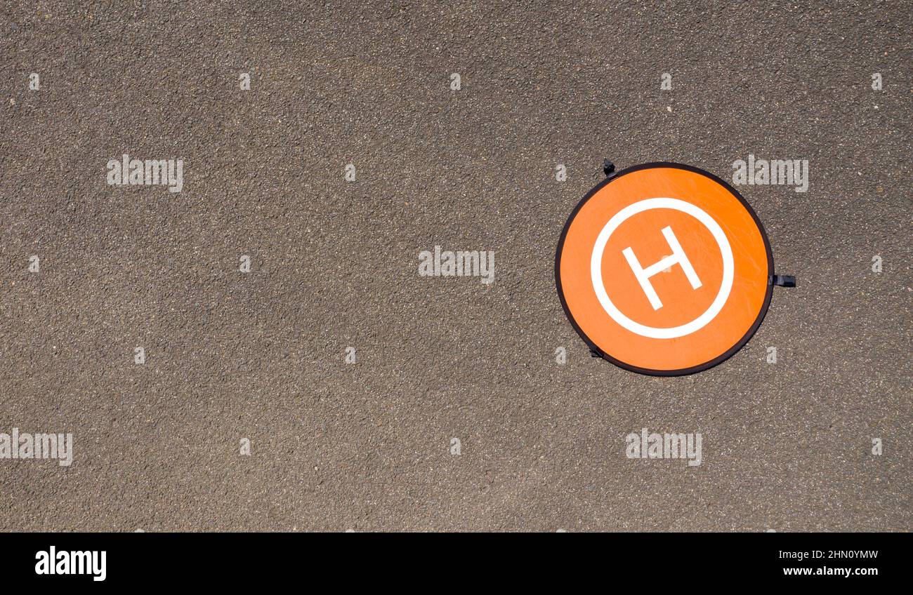 Drone landing point Stock Photo - Alamy