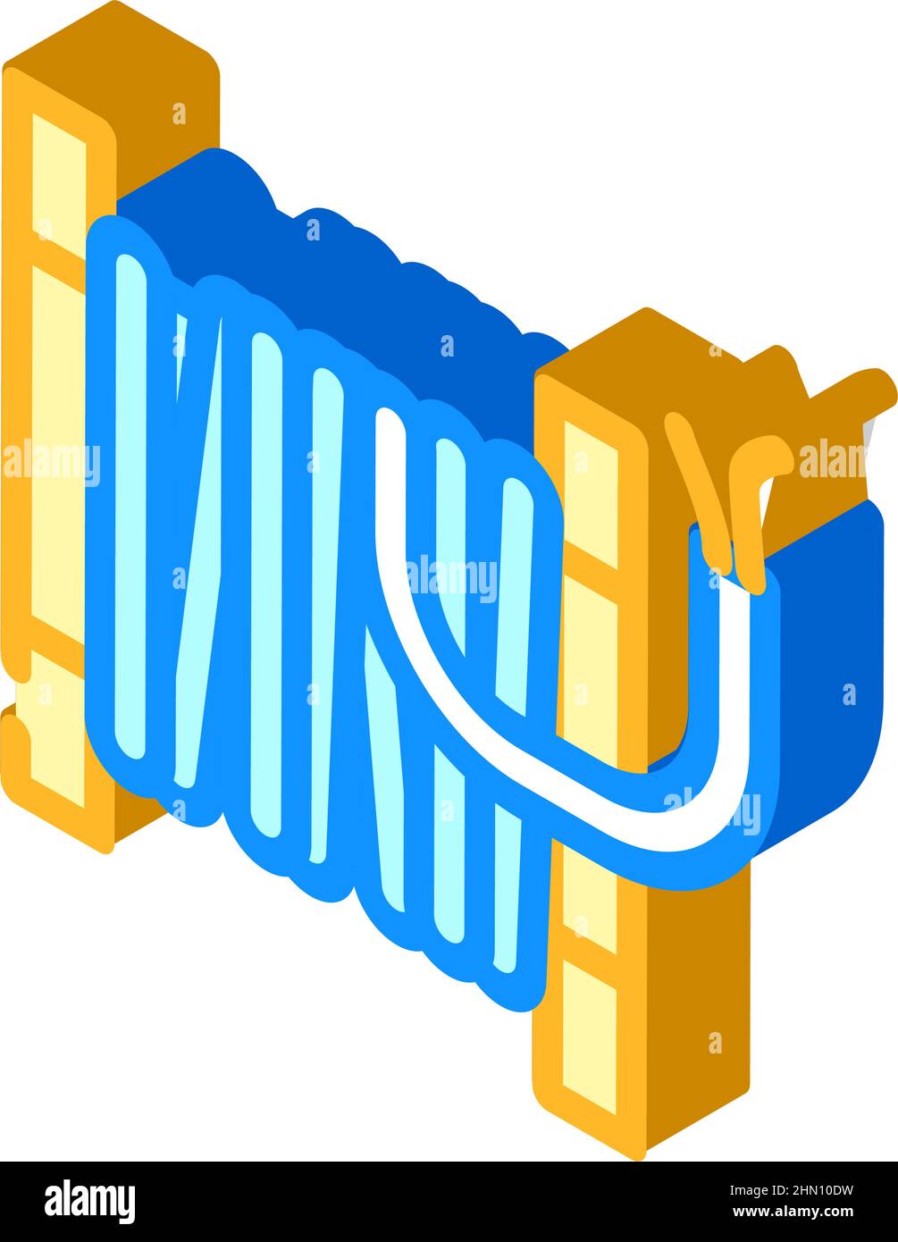 Bobbin Cable Isometric Icon Vector Illustration Stock Vector Image