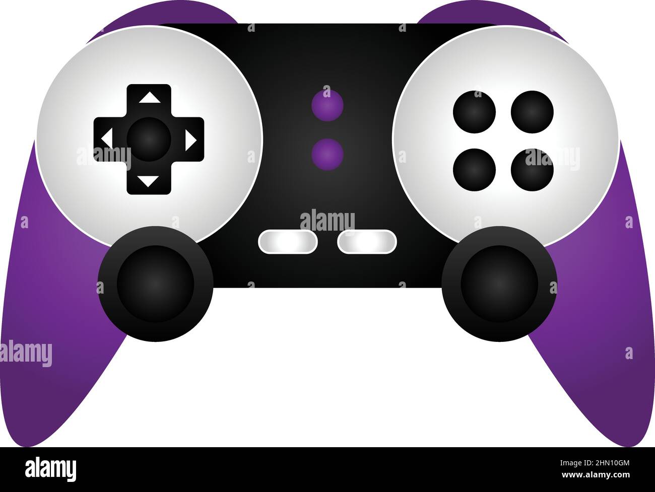 Purple joystick icon cartoon vector. Game control Stock Vector Image ...