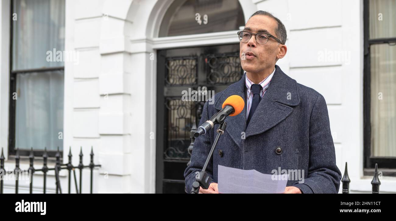 Marylebone, London, UK 7th February 2022. Prof Matthew J Smith from ...