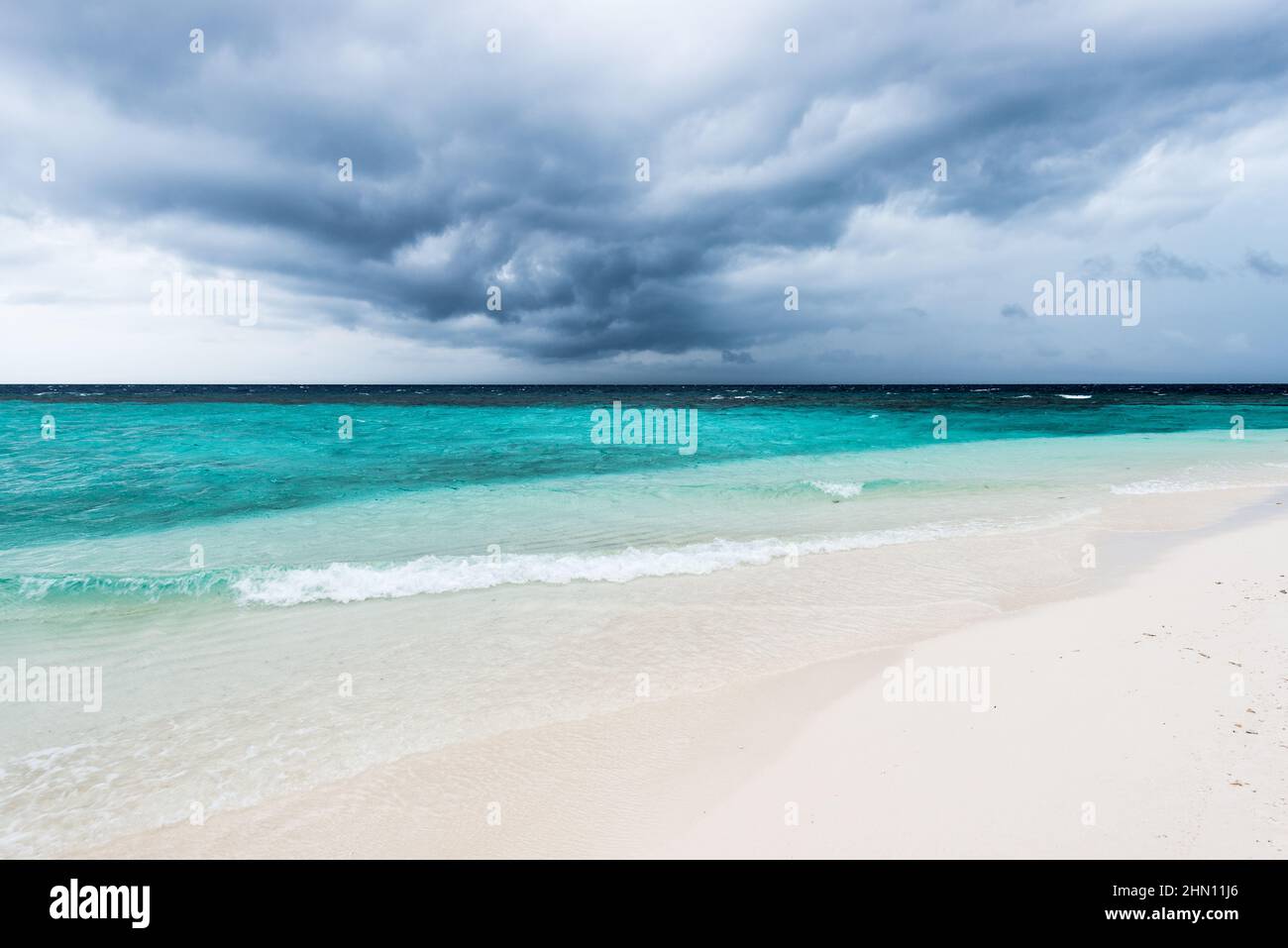 Hurricane storm clouds over ocean waves hi-res stock photography and ...