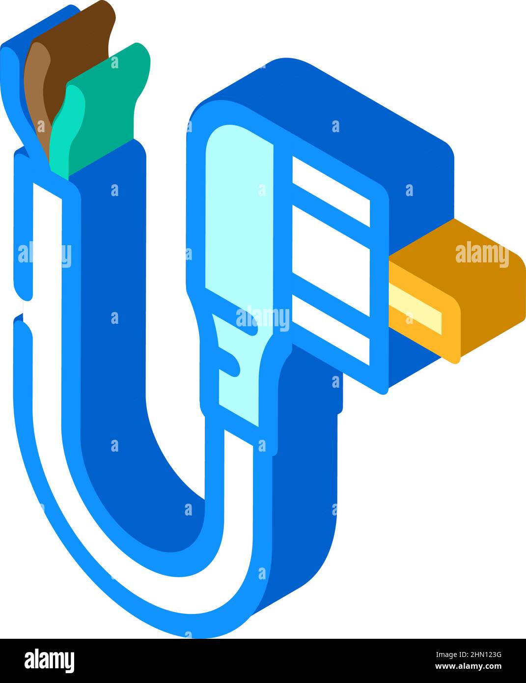 power cables isometric icon vector illustration Stock Vector Image ...