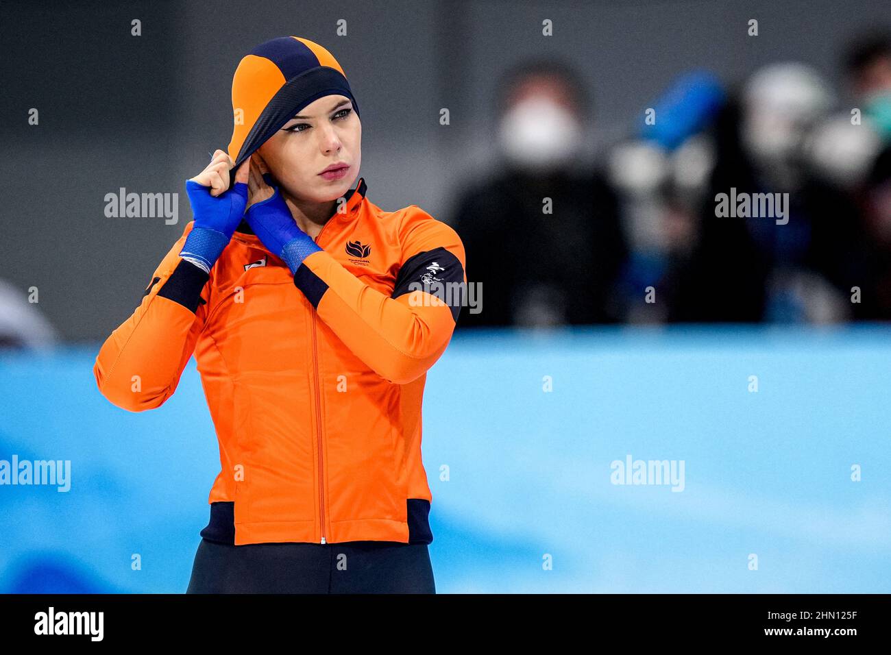 BEIJING, CHINA - FEBRUARY 13: Jutta Leerdam of the Netherlands ...
