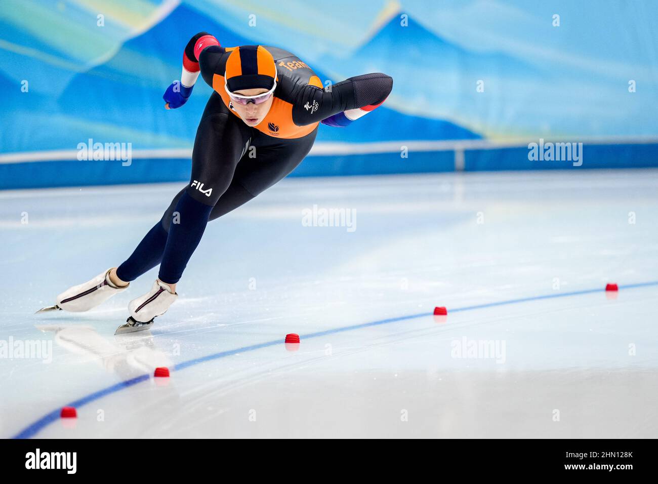 BEIJING, CHINA - FEBRUARY 13: Jutta Leerdam of the Netherlands ...