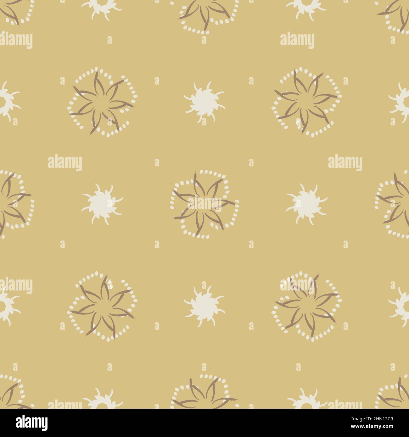 Gender neutral sunshine seamless vector background. Simple whimsical ...