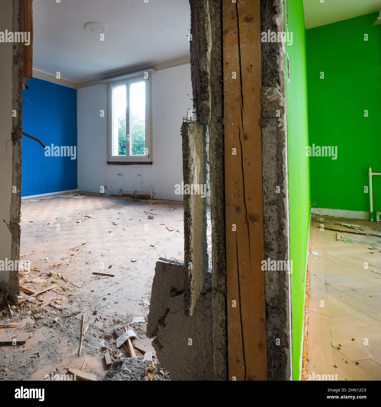 In the ruined house left by people Stock Photo - Alamy