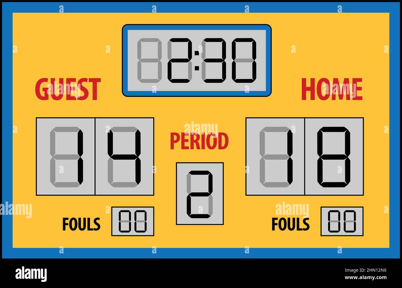 Scoreboard icon cartoon vector. Basketball equipment Stock Vector Image ...