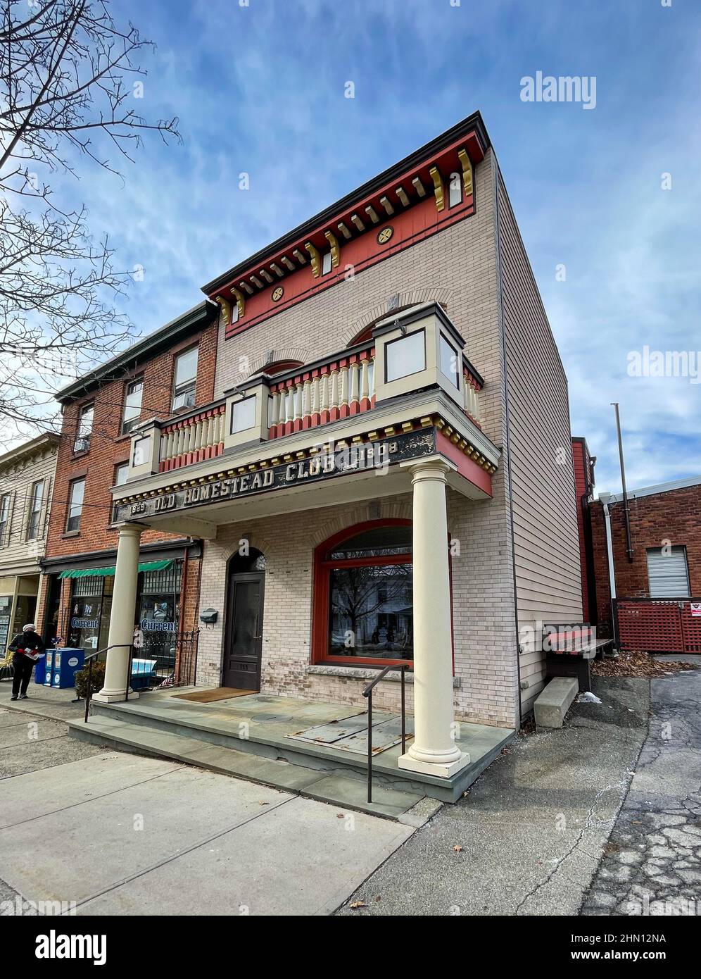 Cold Spring, NY - USA - Feb 12, 2022 View of historic Main Street ...