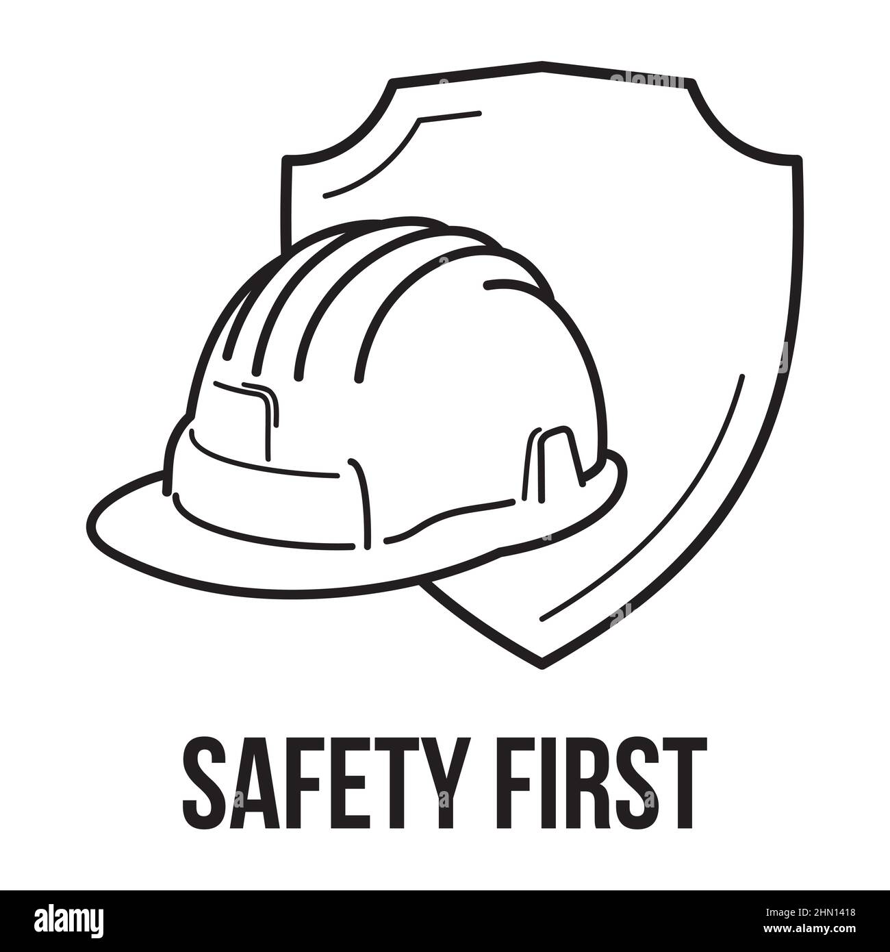 Occupational Safety And Health Vector Icons And Signs Set Safety First