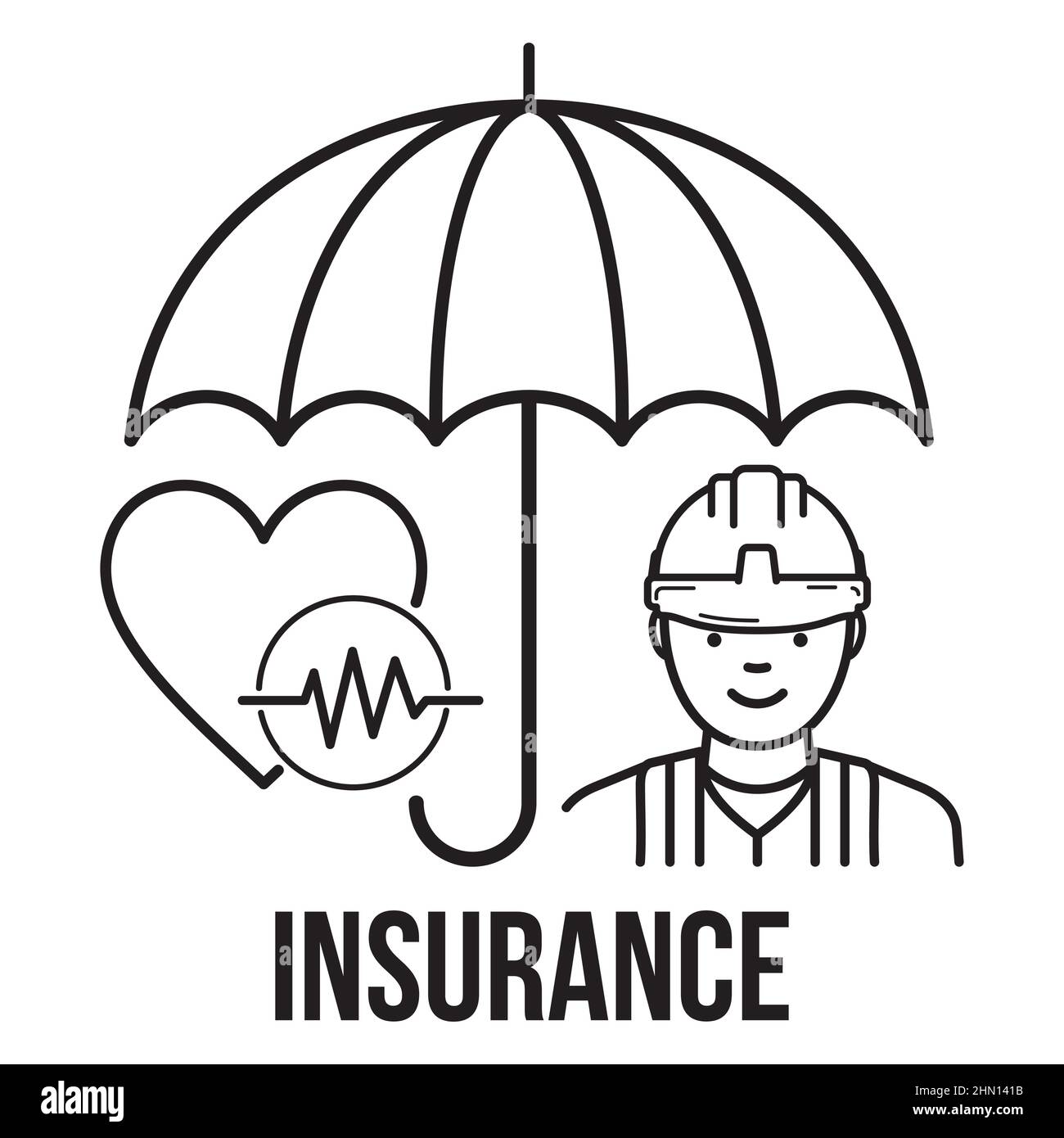 Insurance protection concept icons. Life insurance icon illustration ...