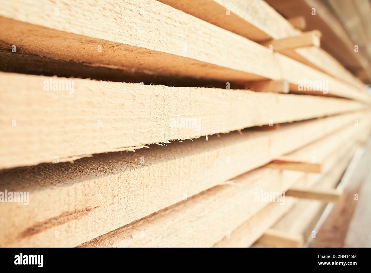 Wood for construction. The building material is prepared for ...