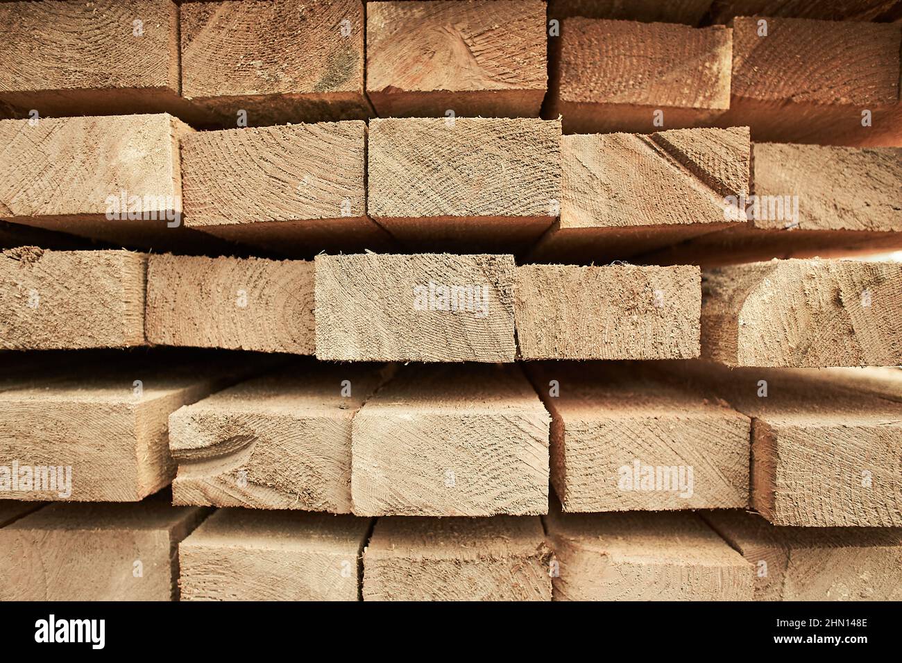 Wood for construction. The building material is prepared for ...