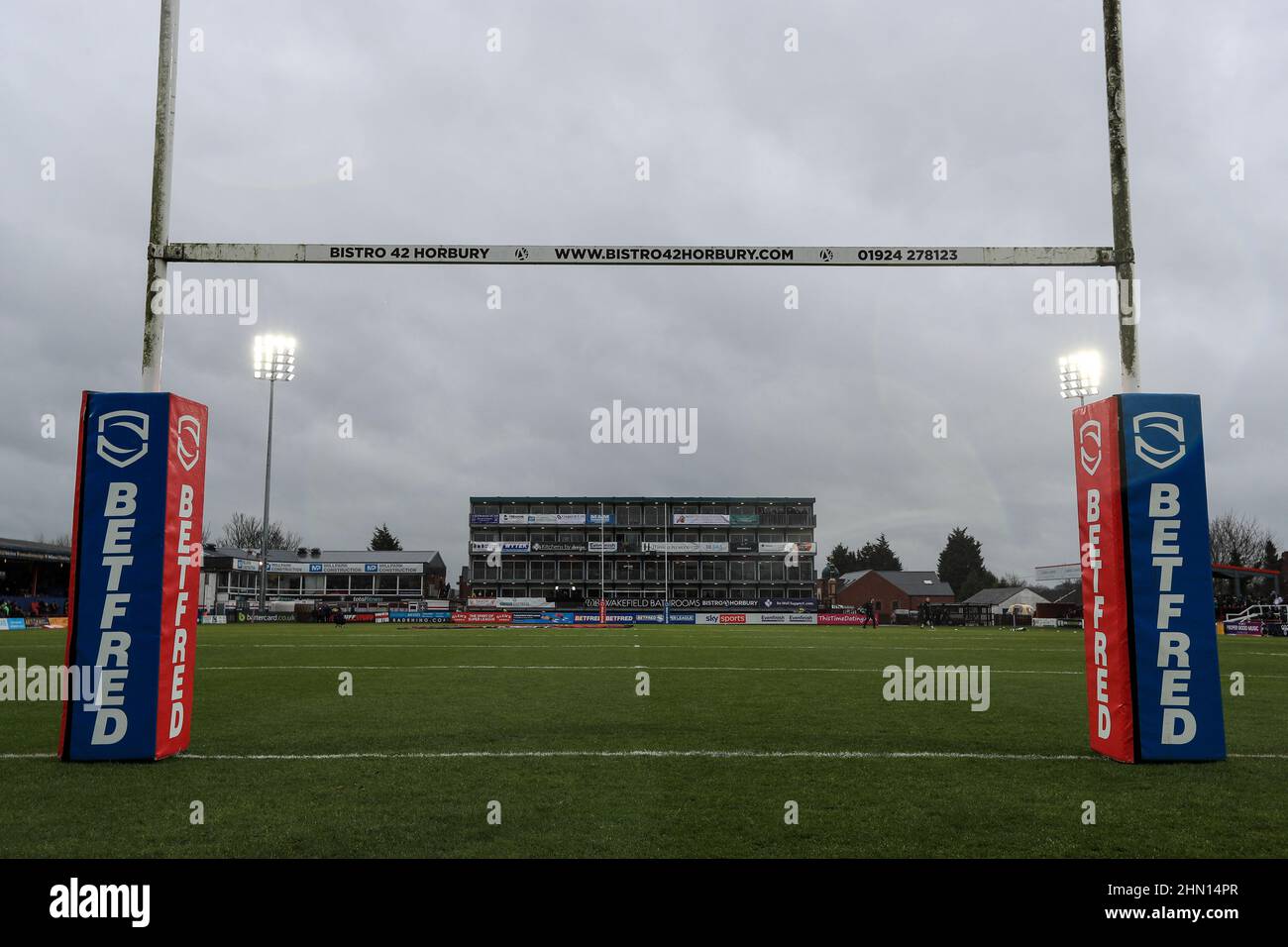 General view inside The Belle Vue Stadium ahead of the game Stock Photo ...