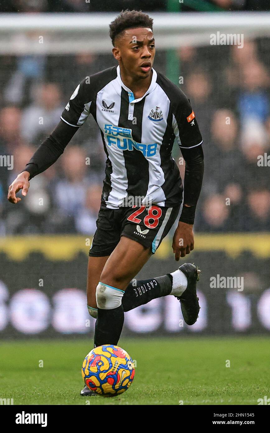 Joe Willock #28 of Newcastle United in action during the game Stock ...