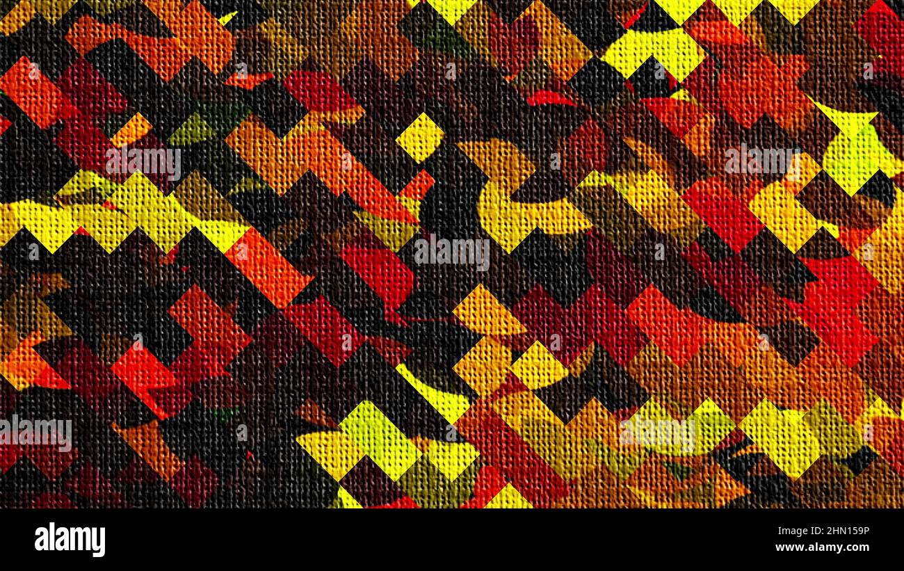 Bright square shapes with 3d render spots and geometric tracery. Decor ...