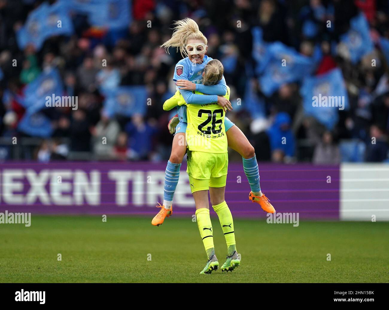 Manchester Citys Alex Greenwood Celebrates With Manchester City