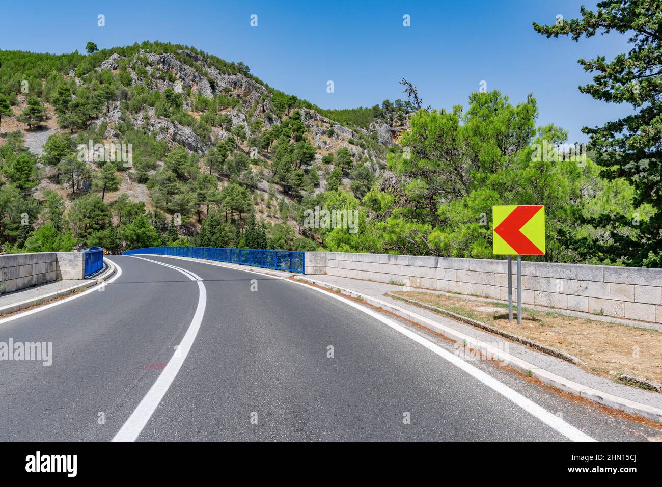 Highway bridge on the road Stock Photo - Alamy