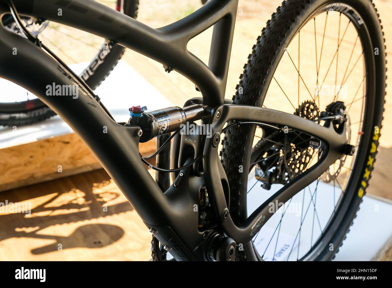 Bikes on display at Africa Cycle Fair and Expo Stock Photo - Alamy