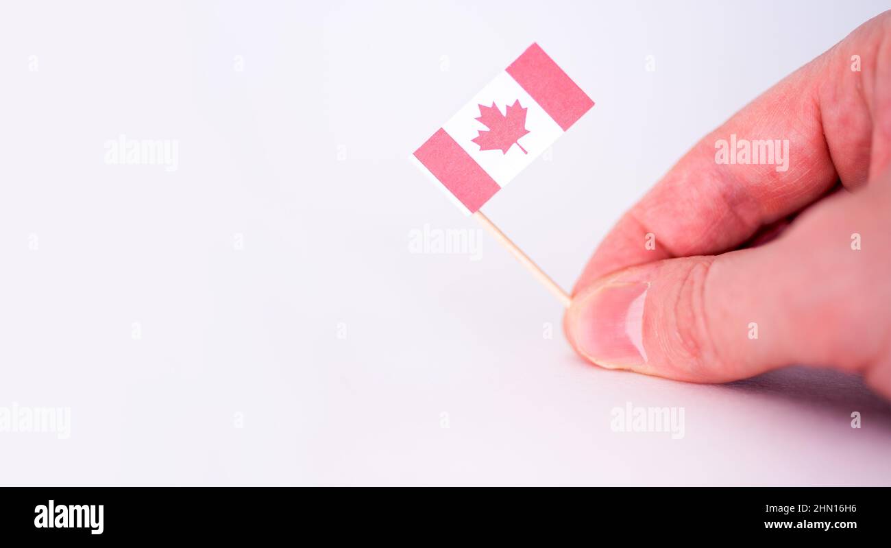 Showing canadian national flag hi-res stock photography and images - Alamy
