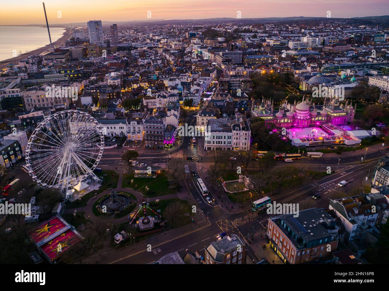 Aerial view of brighton and hove hi-res stock photography and images ...