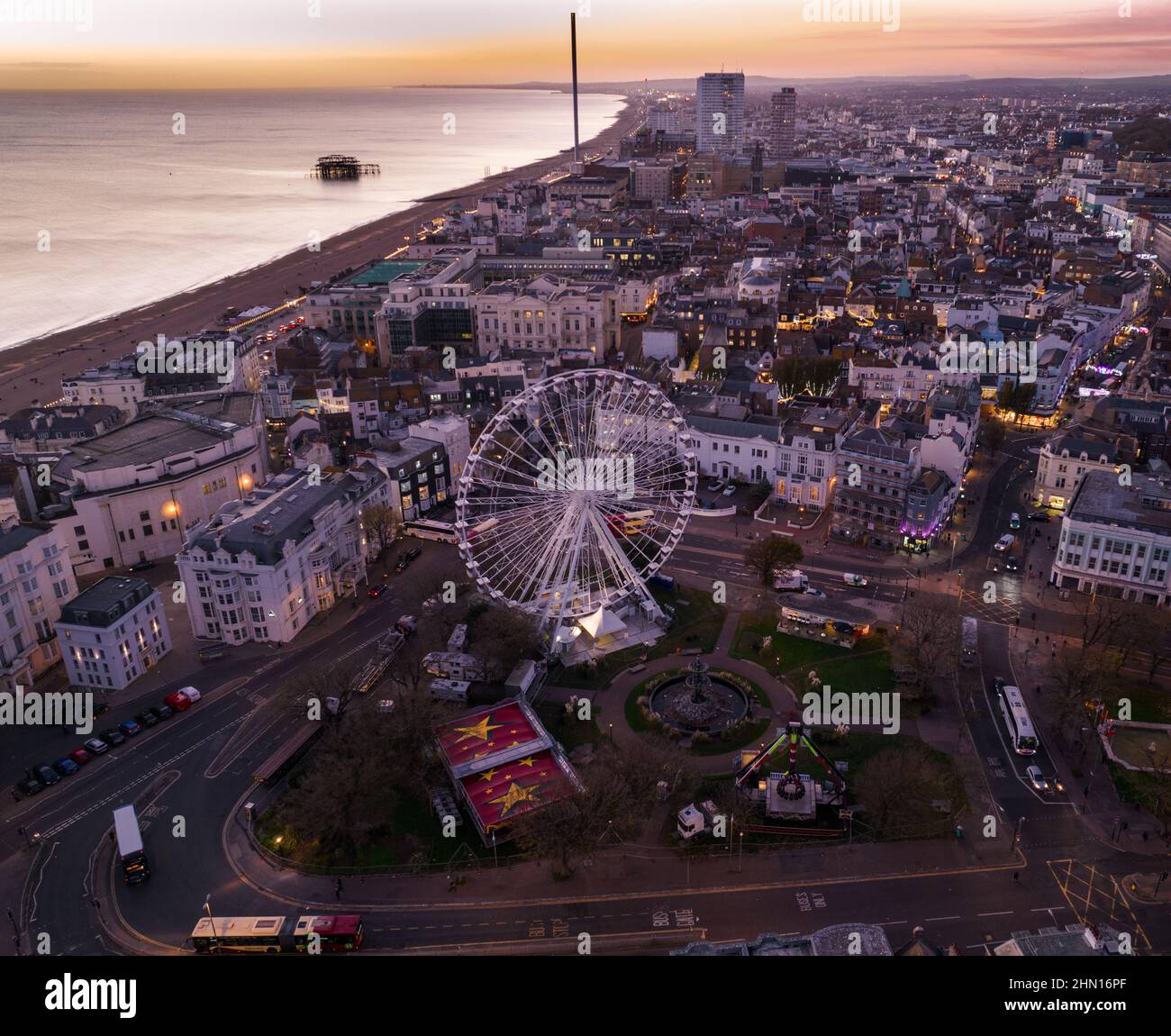 Aerial view of brighton and hove hi-res stock photography and images ...