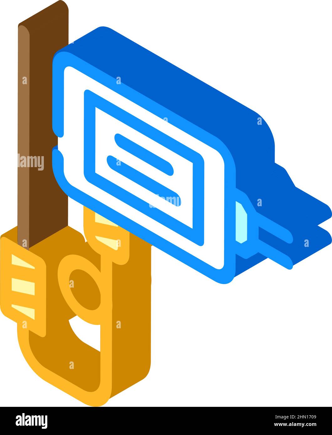 temperature switches isometric icon vector illustration Stock Vector ...