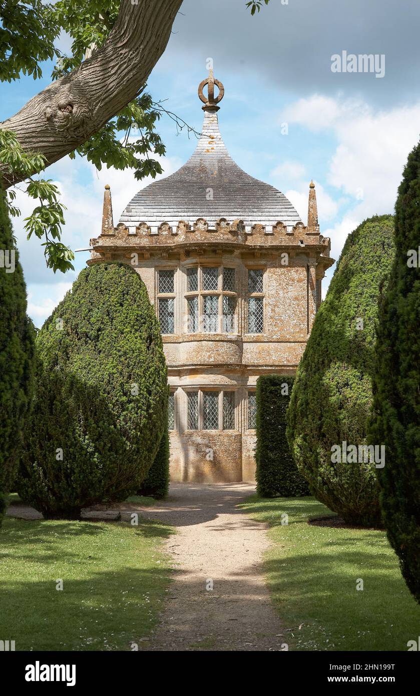 Montacute House Garden Pavilion Stock Photo - Alamy