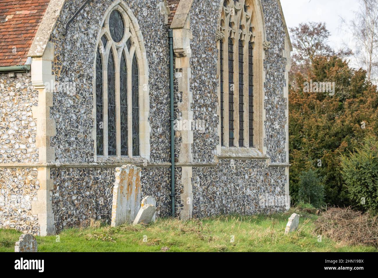 The exterior of the Holy Trinity Church in the small village of Little ...