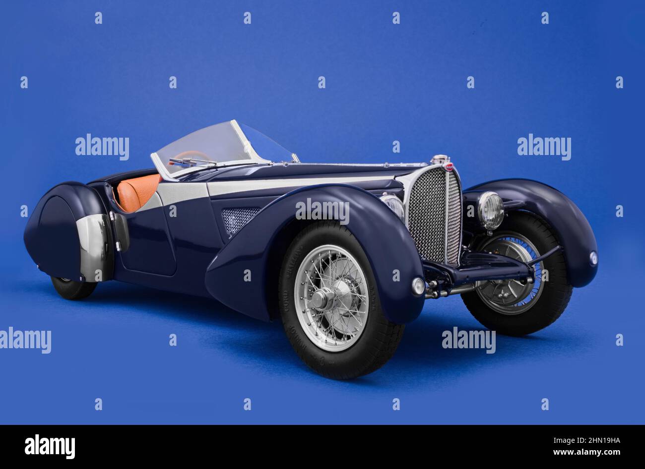 Die-cast modelcar by CMC of Bugatti 57 SC, 1938 Stock Photo - Alamy