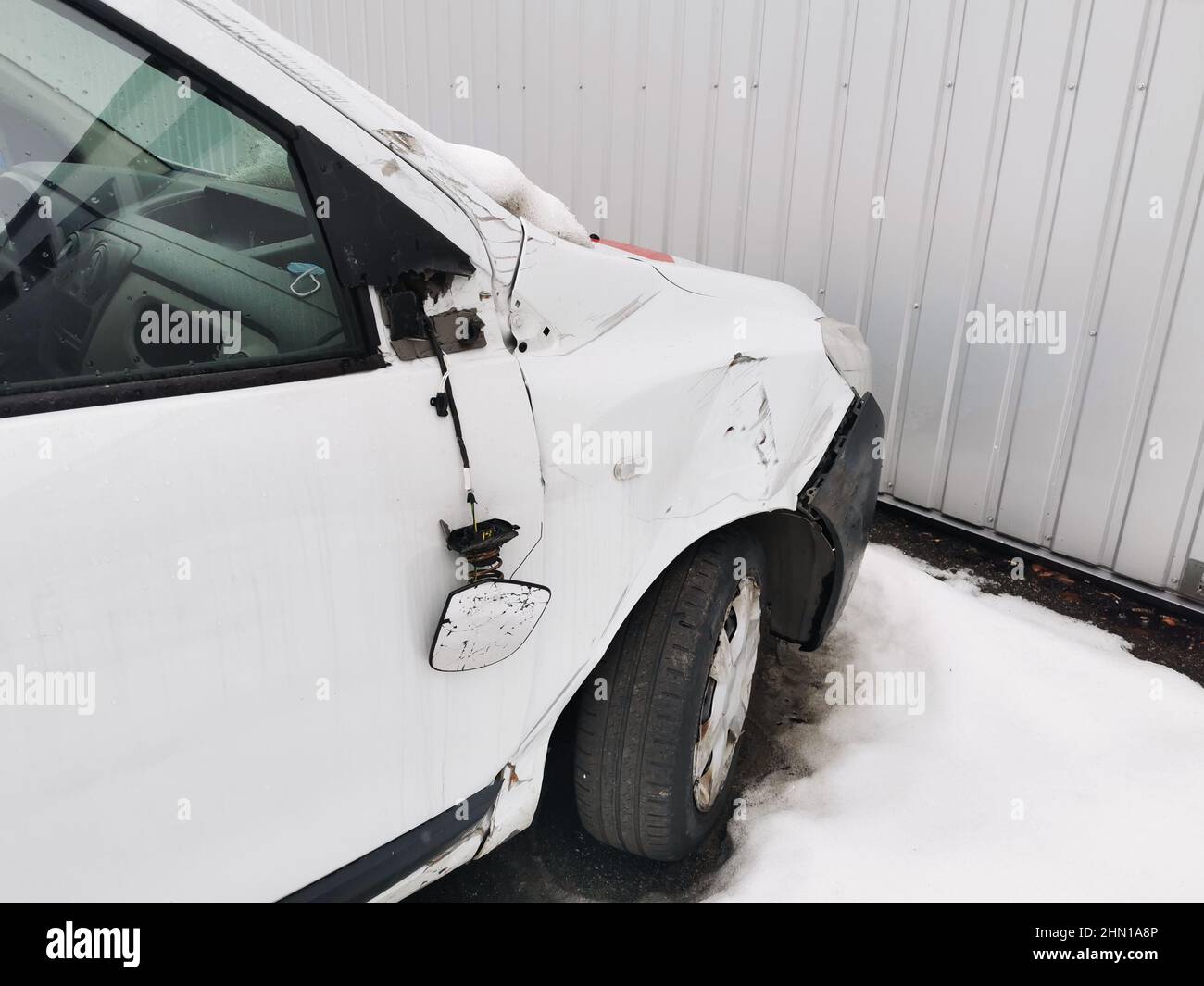 Cleaning, washing with a special composition of the engine compartment ...